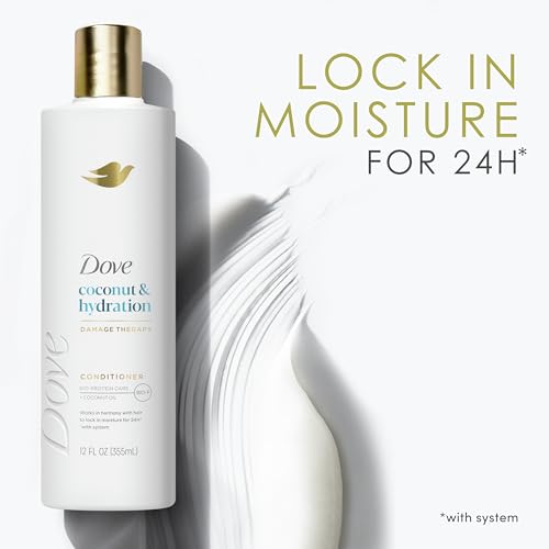 Dove Conditioner Coconut & Hydration for Dry Hair with Bio-Protein Care Technology and Coconut Oil 12 Fl Oz