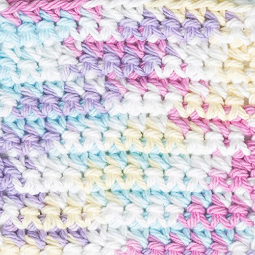 Bernat Handicrafter Cotton Scents Yarn, 1.5 oz, Gauge 4 Medium Worsted, Fleur De Lavane