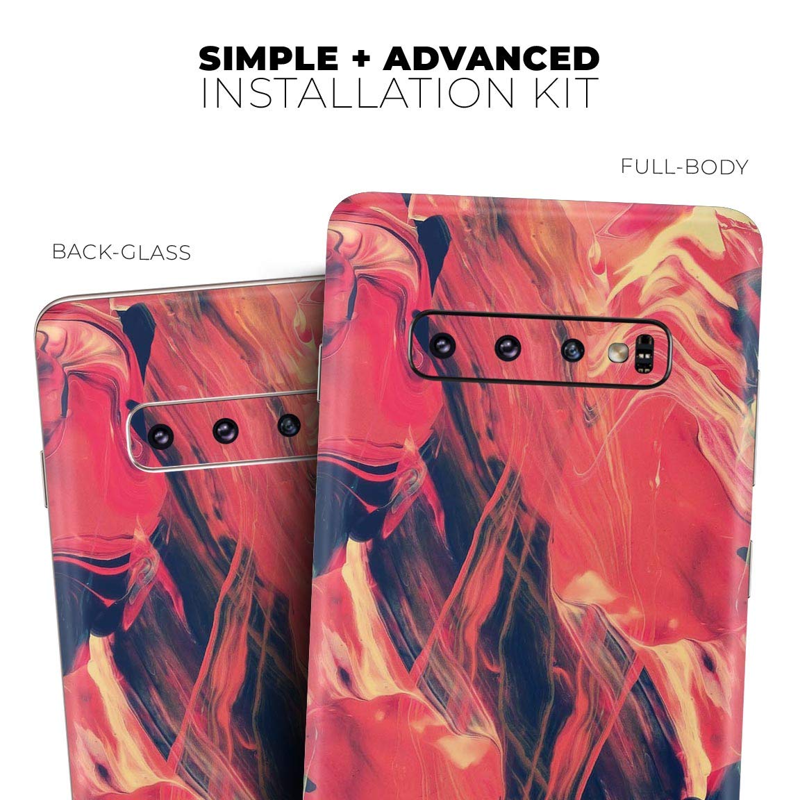 DesignSkinz Liquid Abstract Paint Remix V92 Protective Vinyl Decal Wrap Skin Cover Compatible with The Samsung Galaxy S20 (Screen Trim & Back Glass Skin)