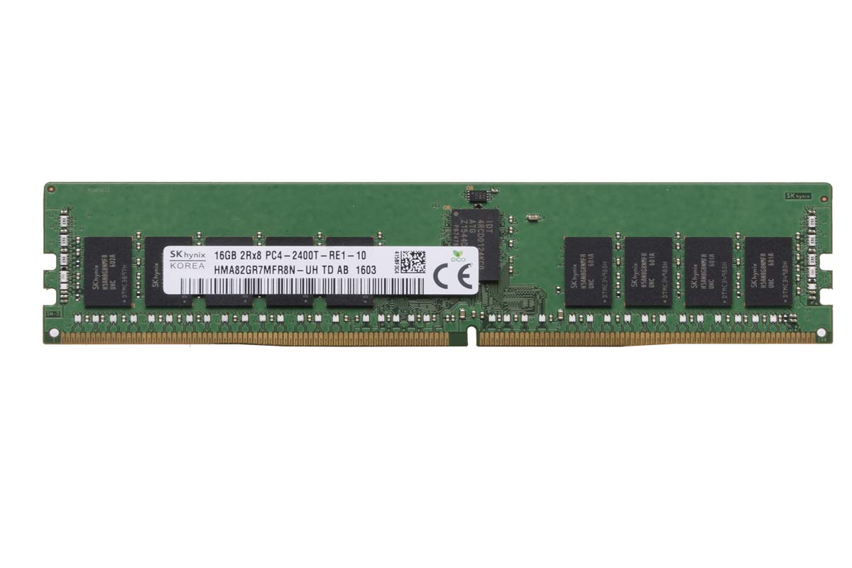 SK HYNIX 16GB HMA82GR7MFR8N-UH DDR4-2400 ECC RDIMM 2Rx8 PC4-19200T-R CL17 Server Memory