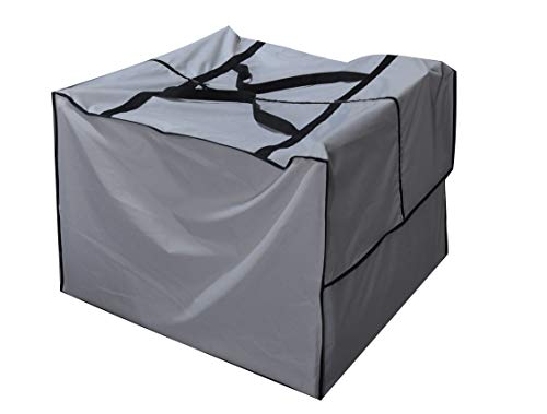 acoveritt Outdoor Square Cushion Storage Bag, Protective Zippered Storage Bags with Handles, 32''L x 32''W x 24''H