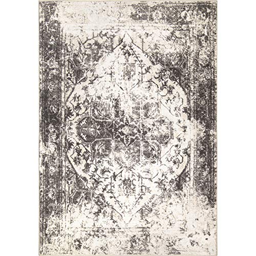My Texas House Illusions The State House Natural Off White Area Rug, 5'3" x 7'6"