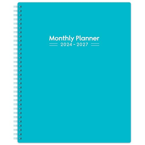 2024-2027 Monthly Planner/Monthly Calendar - 3 Year Monthly Planner 2024-2027, JUL 2024 - JUN 2027, 9" x 11", 36 Monthly Planner + Pocket - Teal