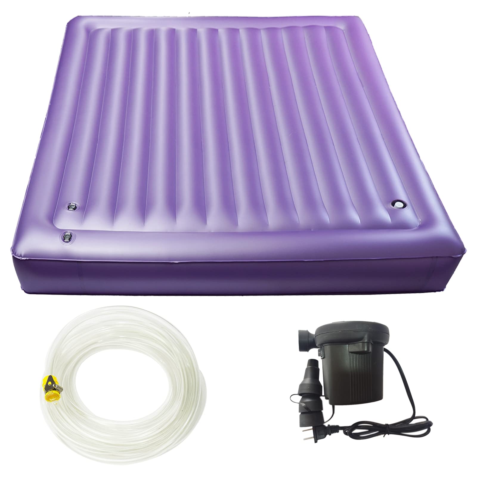 NA Square Waterbed Mattress - Water and Air Dual Purpose Waterbed Insert Mattress High Capacity Water Bed Full Size (Fullļ¼54Ć75x7.9inch, 95% Small Wave)