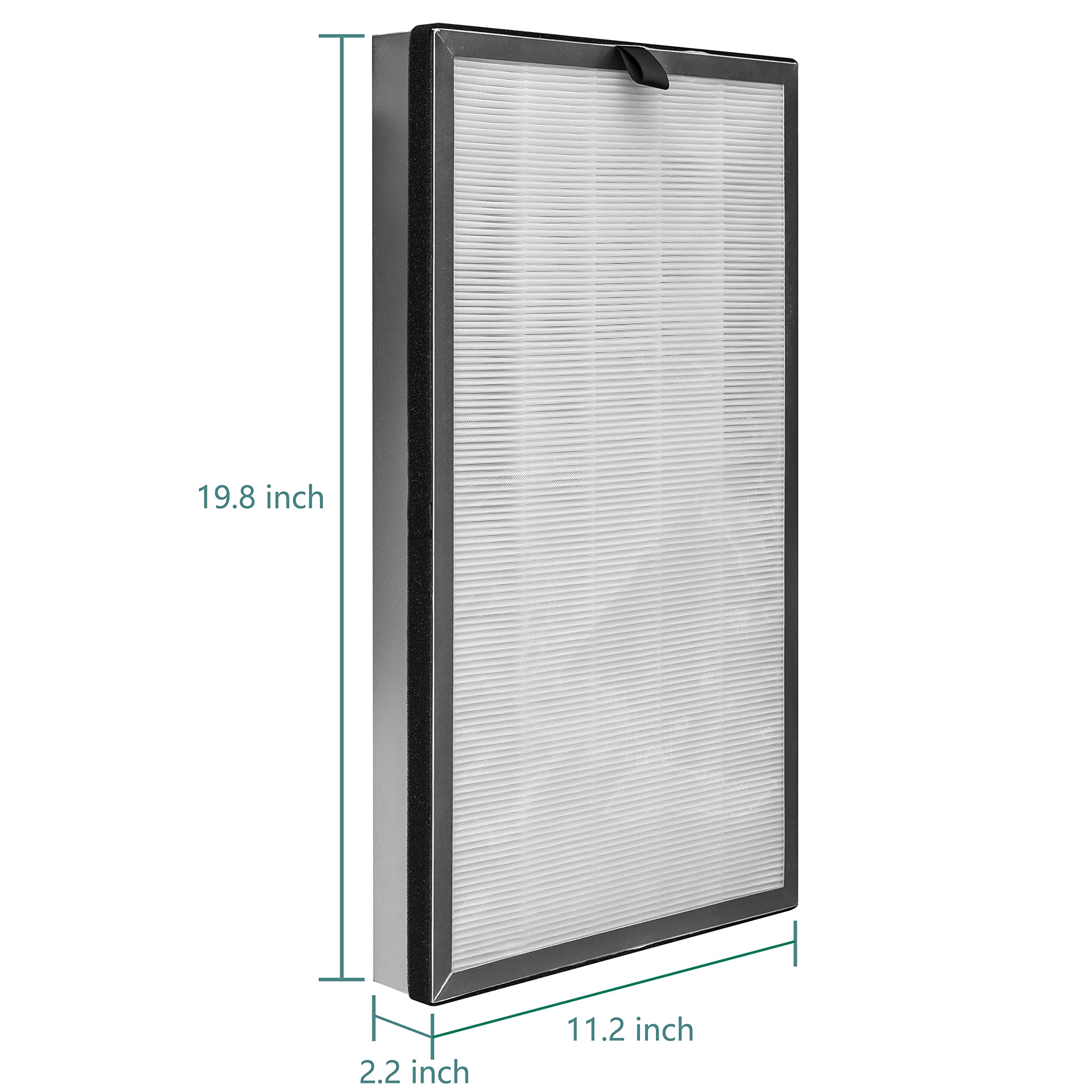 MA-112 Replacement Filter, Compatible with Medify MA 112 Air Purifier, 3 in 1 with Pre-filter, H13 True HEPA Filter and Activated Carbon for 99.9% Removal, 2 Pack