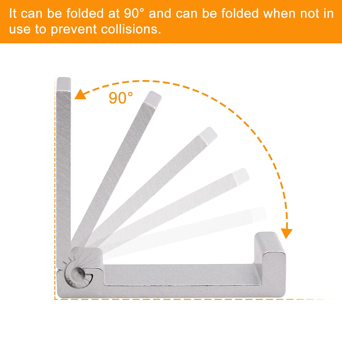 WaaWee 5Pcs Folding Coat Hooks, Wall Hanging Hooks - Aluminium Alloy Folding Clothes Hook, Foldable Aluminum Alloy Single Towel Hook for Bathroom, Bedroom and Fitting Room (Frosted Silver