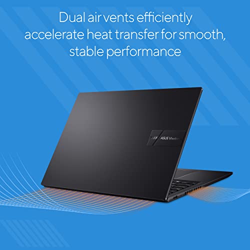 ASUS Vivobook 16 Laptop, 16” WUXGA (1920 x 1200) 16:10 Display, Intel Core i7-13700H CPU, Intel Iris Xᵉ Graphics, 8GB RAM, 1TB SSD, Windows 11 Home, Indie Black, F1605VA-DS74