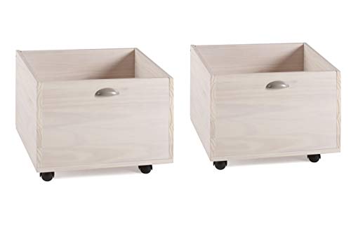 Donco Kids Junior Low Loft Toy Box, White Wash & Dark Grey