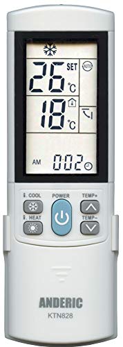 Anderic KTN828 Universal Mini-Split Air Conditioner Remote Control - Works Most Major Brands: Lennox, Samsung, Kenmore, Toshiba, Sanyo, Haier, Mitsubishi, Frigidaire, Hitachi, LG, Panasonic, Sharp