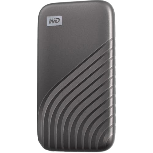 Western Digital 4TB My Passport SSD External Portable Solid State Drive, Grey, Up to 1,050 MB/s, USB 3.2 Gen-2 and USB-C Compatible (USB-A for older systems) – WDBAGF0040BGY-WESN