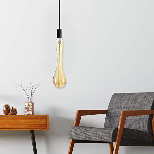 Beilf Decorative Oversized Edison Light Bulbs with E26 Base, Amber Glass, 4W Warm White 2200K, Dimmable, Large Led Filament Specialty Light Bulbs for Decorating Your Home