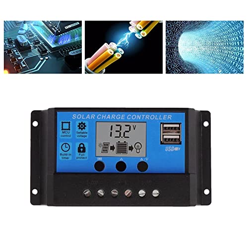 50W 5V/18V Solar Panel USB Output Monocrystalline Solar Panel IP65 Water-resistant with 10A Solar Charge Controller Regulator for Car Yacht Batterys Boat Charger