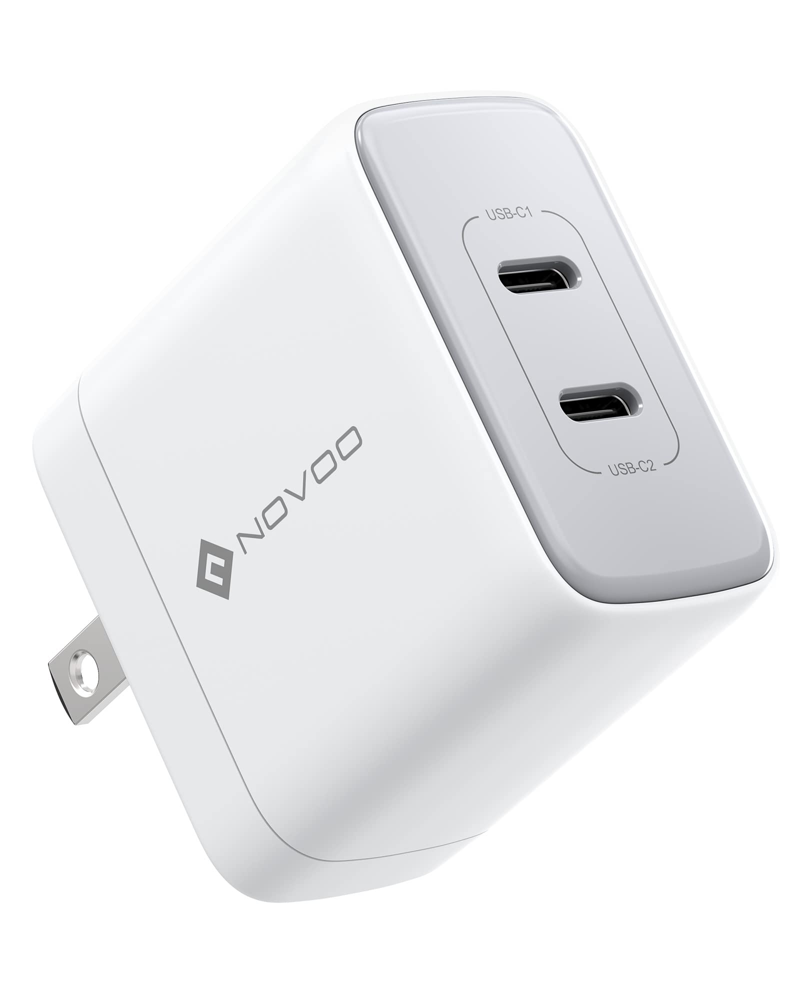 35W USB C Charger Block, NOVOO GaN III iPhone Charger USB C Brick Foldable Wall Charger Fast Charging Adapter for Mobile iPhone 14/14 Plus/14 Pro/14 Pro Watch/Galaxy, Pixel 4/3, iPad/iPad Mini