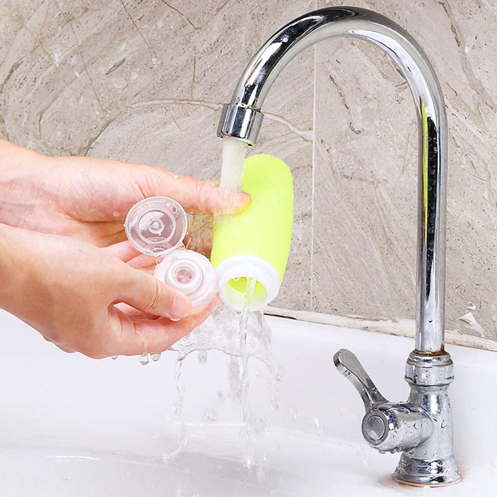 HubHnb 3.4 oz 100 ml Leakproof Silicone Travel Bottles, 4 Pack Portable Refillable Food-grade Travel Containers