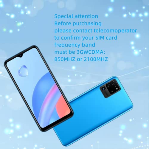 aderroo Unlocked Phone, HOT12Play 6.52-inch Screen,Supports The Dual SIM Card Frequency Band of 3GWCDMA : 850/2100MHZ,Unlocked Cell Phone,1G RAM 8G ROM,Android Smartphone(Black