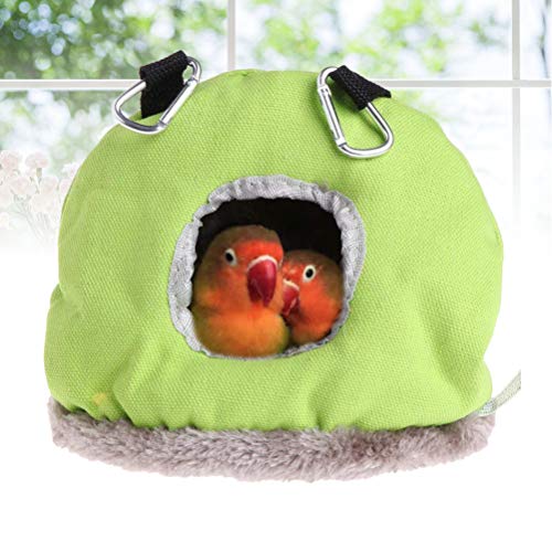 POPETPOP Cotton Winter Parrot Nest Warm Bird Hammock Hamster Hammock Small Pet Sleeping Bag Winetr Parrot Cave Pet House for Squirrel Hedgehog Budgies 11 x 10 x 5cm