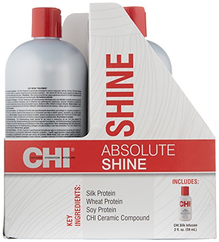 CHI Infra Shampoo 32oz , Infra Treatment 32oz & Silk Infusion 2oz Kit