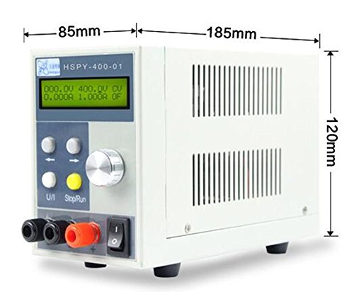 DC Regulated Power Supply/Four Digital Display Precision Adjustable Power Supply Digital Programmable DC Power Supply Cup Time Tracking DC 400V/1A