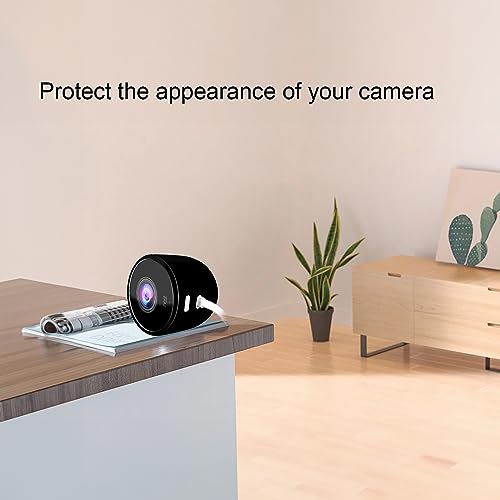 JESSY Silicone Skins Cover for Google Nest Cam Outdoor or Indoor, Protect and Camouflage Your Nest Cam Outdoor (1 Pack, Black)