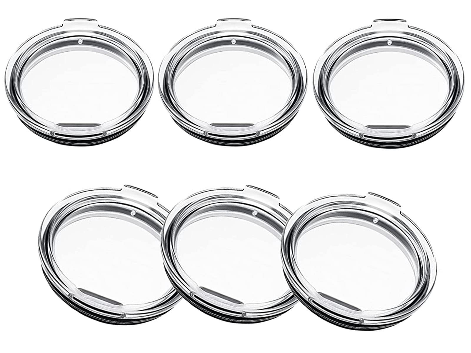 20oz Tumbler Replacement Lids Spill-proof Splash Resistant Lid Cup Tumbler Lid Replacement Lids Covers for YETI Rambler,Old Style Rtic and More Travel Mugs-6 Pack