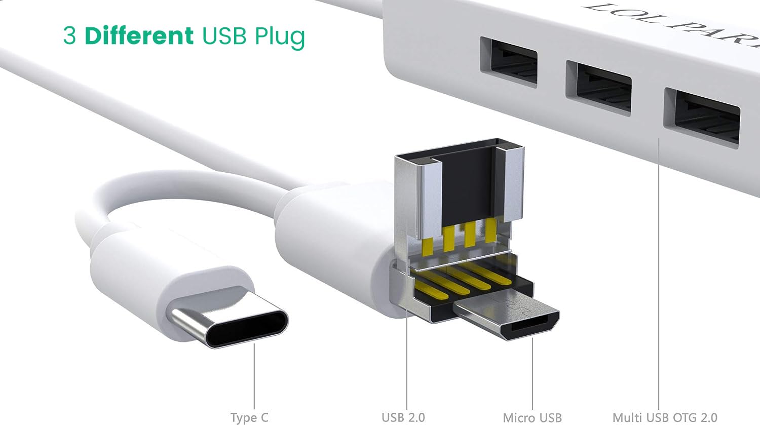 fire Stick ethernet Adapter w/OTG Cable for Android, C USB hub Laptop, USB to RJ45 Adapter Compatible with Samsung Raspberry Pi Dell and Mac Chromebook Tablets