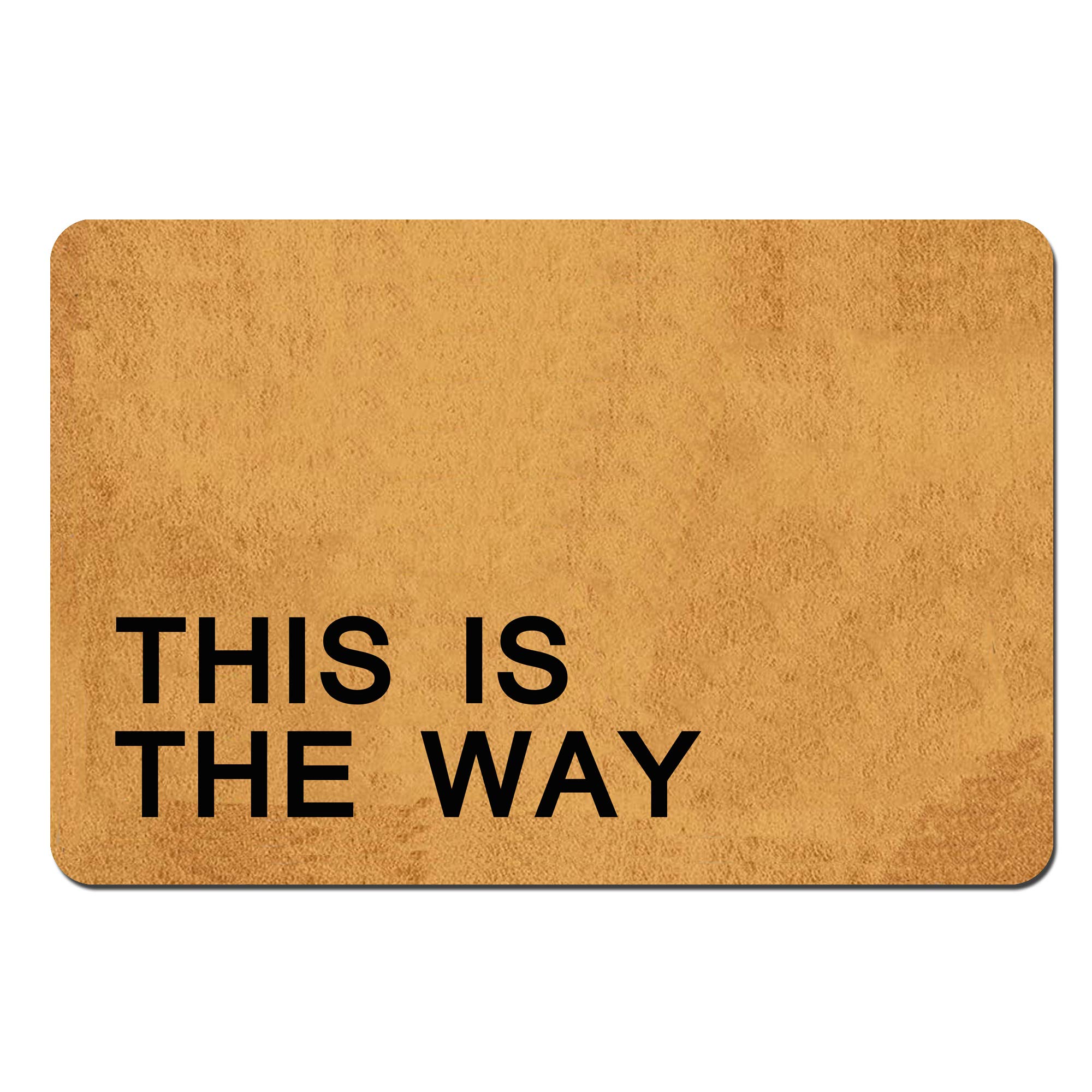 MOMOBO Funny Doormat Custom Indoor Doormat -This is The Way Doormat Welcome Mat Funny Front Door Mats Home and Office Decorative Entry Rug Garden/Kitchen/Bedroom Mat Non-Slip Rubber 23.6 x15.7 Inch