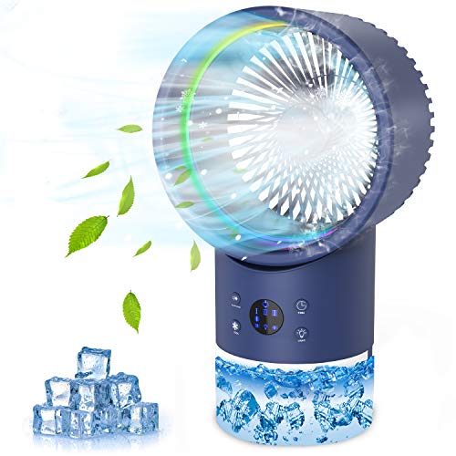 Portable Air Conditioner Fan,Personal Air Cooler with Mist Humidifier, Mini Evaporative Air Cooler