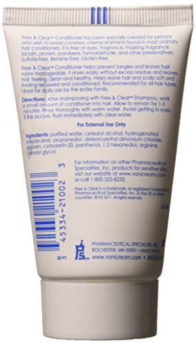 Free & Clear Conditioner, 2 Ounce Travel Size (Pack of 2)