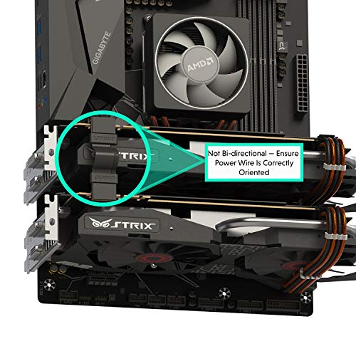 LINKUP - Flexible SLI Bridge GPU Cable Extreme High-Speed Technology Premium Shielding 85 ohm Design for NVIDIA GPUs Graphic Cards┃NOT Compatible with AMD or RTX 2000/3000 GPU - [6 cm]
