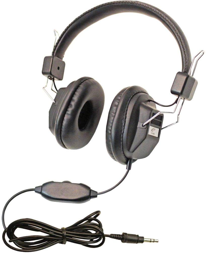 Califone 1534BK Child Size Headsets, Black, Set of 10
