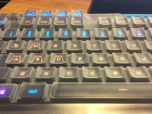 Transparent Clear Silicone Keyboard Cover protectors for Logitech G910 Orion Gaming Keyboard