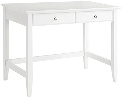 Crosley Furniture Campbell Writing Desk with Hutch - White