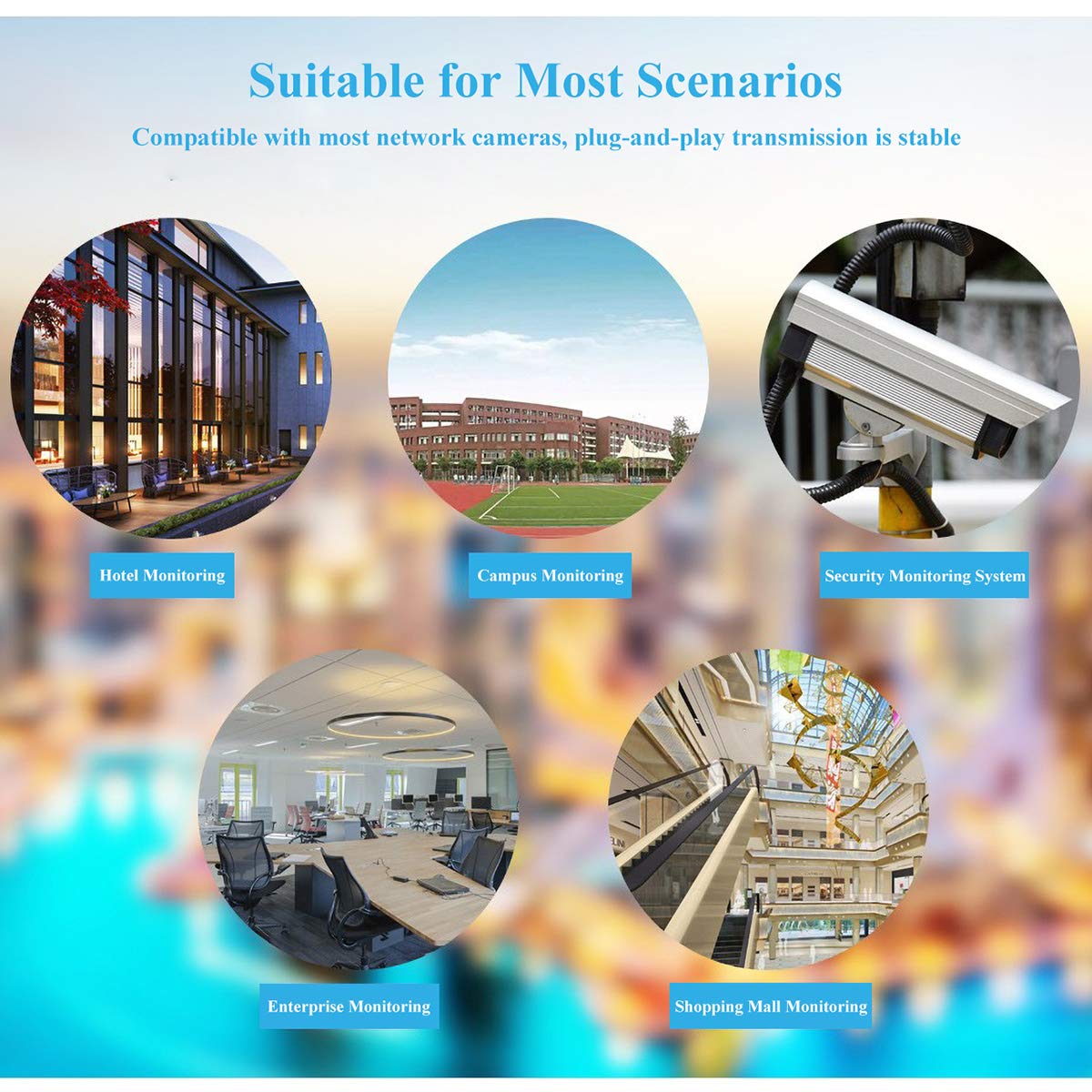 Revotech 2 Port POE Extender POE+ Repeater 100 Meters(328 ft) Extender 1 in 2 Out Comply IEEE 802.3af/at Standard 10,100Mbps for Security POE Camera Over Cat5/Cat6 or UTP Cables(POE5003)
