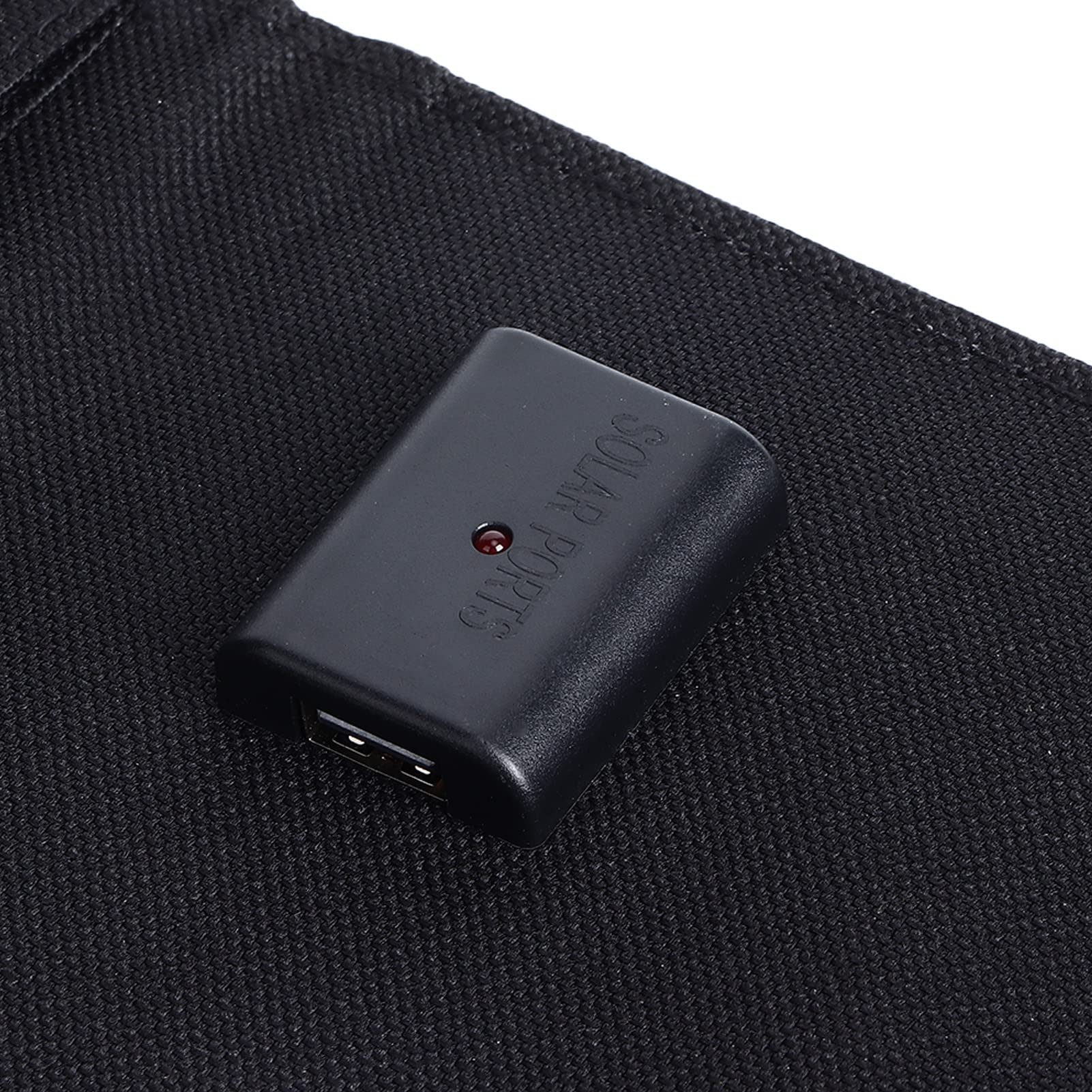 20W Solar Charger for Cell Phone, Foldable Solar Panel Charger for Hiking, Camping, Fishing(Black)