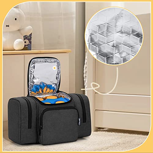 BAFASO Wearable Breast Pump Bag Compatible with Medela Pump in Style, Tote for Wearable Breast Pump and Extra Parts (Patent Pending), Black