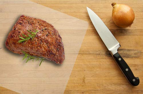 Extra Thick Flexible Frosted Clear Plastic Cutting Mats, Set of 6, by Better Kitchen Products