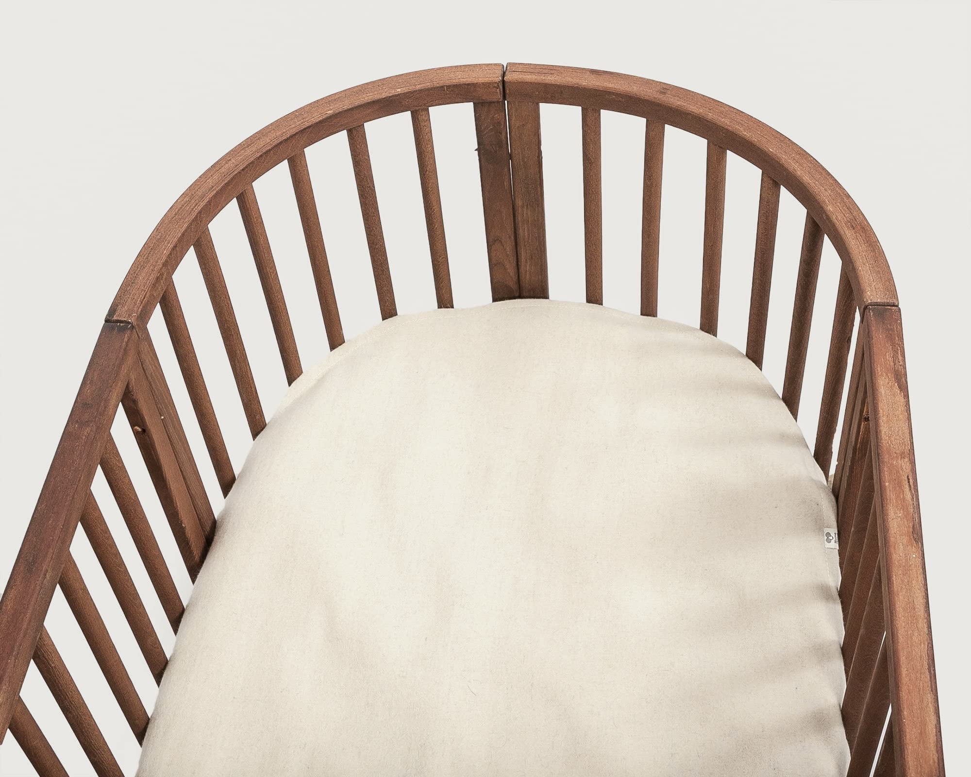 Home of Wool Washable 100% Wool Crib Mattress Waterproof Protector/Puddle Pad - 28 x 52? (71 x 132 cm)