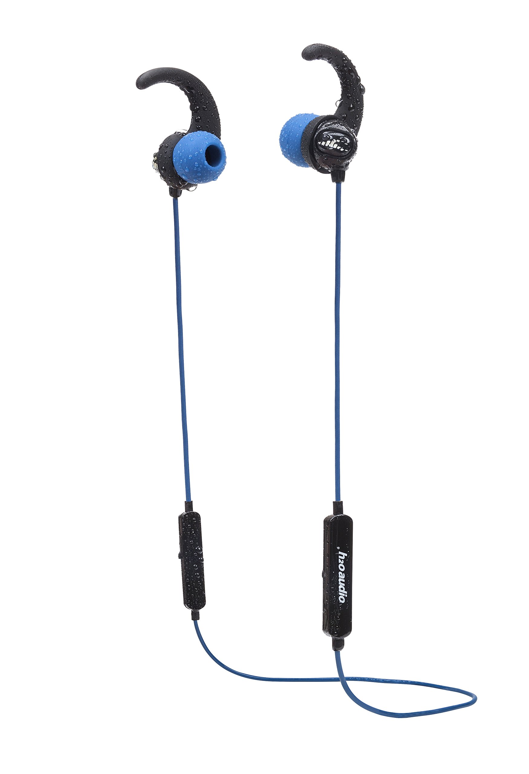 H2O Audio Waterproof Bluetooth Wireless Headphones APTX Audio Stereo Headset in-Ear Workout Earphones Earbuds Built-in Mic for iPhone Samsung Android Smart Watch (not Recommended for Swimming)