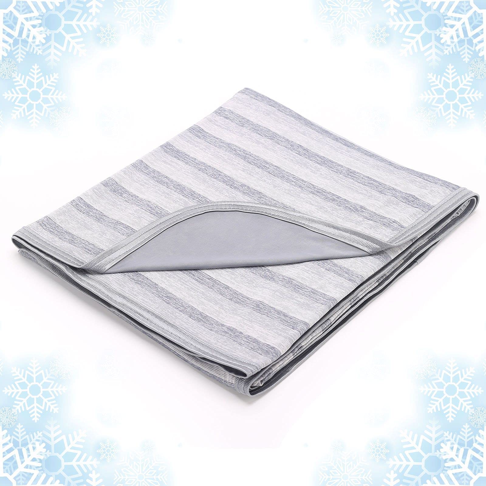 Ailemei Direct Cooling Blanket Twin Size and Cooling Mattress Pad Twin Size Bundle