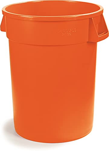 Carlisle FoodService Products 34103224 Bronco Round Waste Container Only, 32 Gallon, Orange