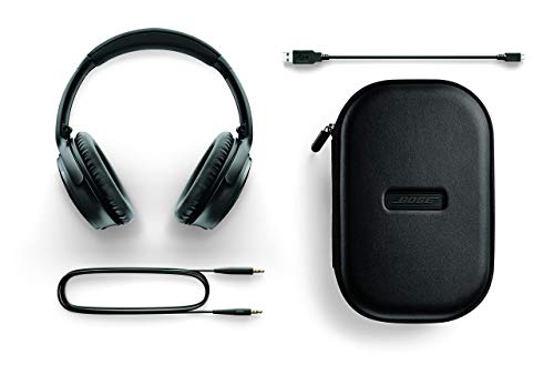 Bose QuietComfort 35 (Series II) Wireless Headphones, Noise Cancelling, with Alexa voice control β Triple Midnight (Renewed)