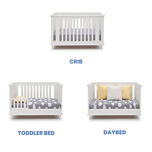 Delta Children Ava 3-in-1 Convertible Baby Crib - Greenguard Gold Certified, White