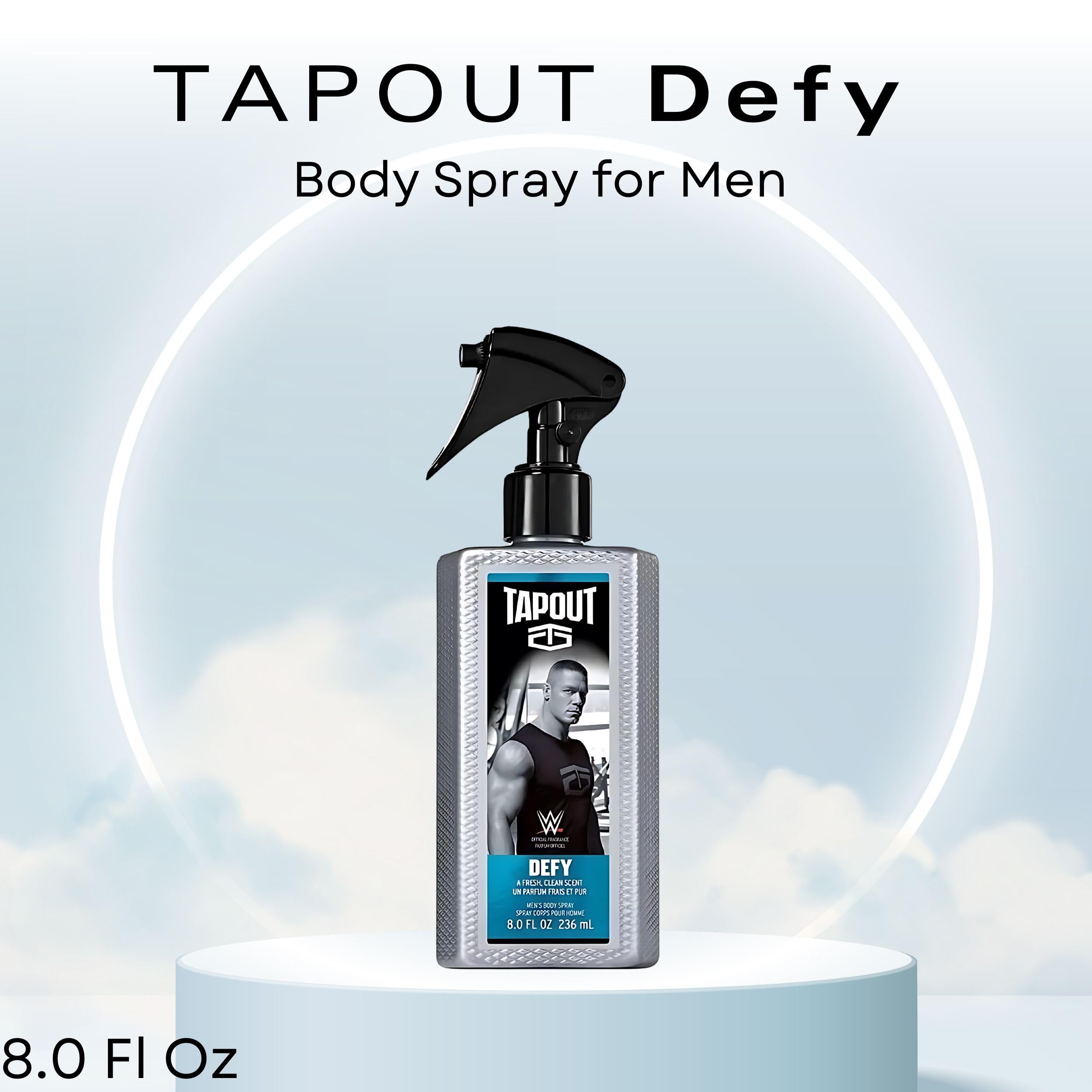 Tapout Defy Body Spray Perfume for Men – Refreshing Fragrance, 8 Ounces
