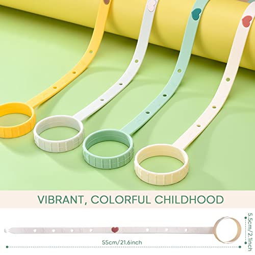 Bottle Holder for Baby,Bottle Bungees,Water Bottle Strap,Toddler Snack Cups Strap,2 Pack Silicone Adjustable Sippy Cup Straps for High Chairs,Strollers,Cribs,Car Seat,Hanging Baskets(Green, Gray)