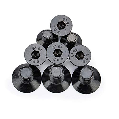 FullerKreg M8-1.25 x 35mm DIN 7991 Hex Drive Class 10.9 Black Oxide Finish Alloy Steel Flat Socket Cap Screw (Pkg of 15)