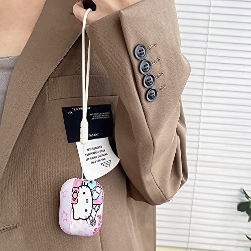Anime Pattern Compatible with AirPod Pro 2nd Case, Anime Airpod Case for Boys Girls Teens, IMD Full Body Protection Shockproof Cover with Lanyard for Apple AirPod Pro 2nd (Marie Cat)