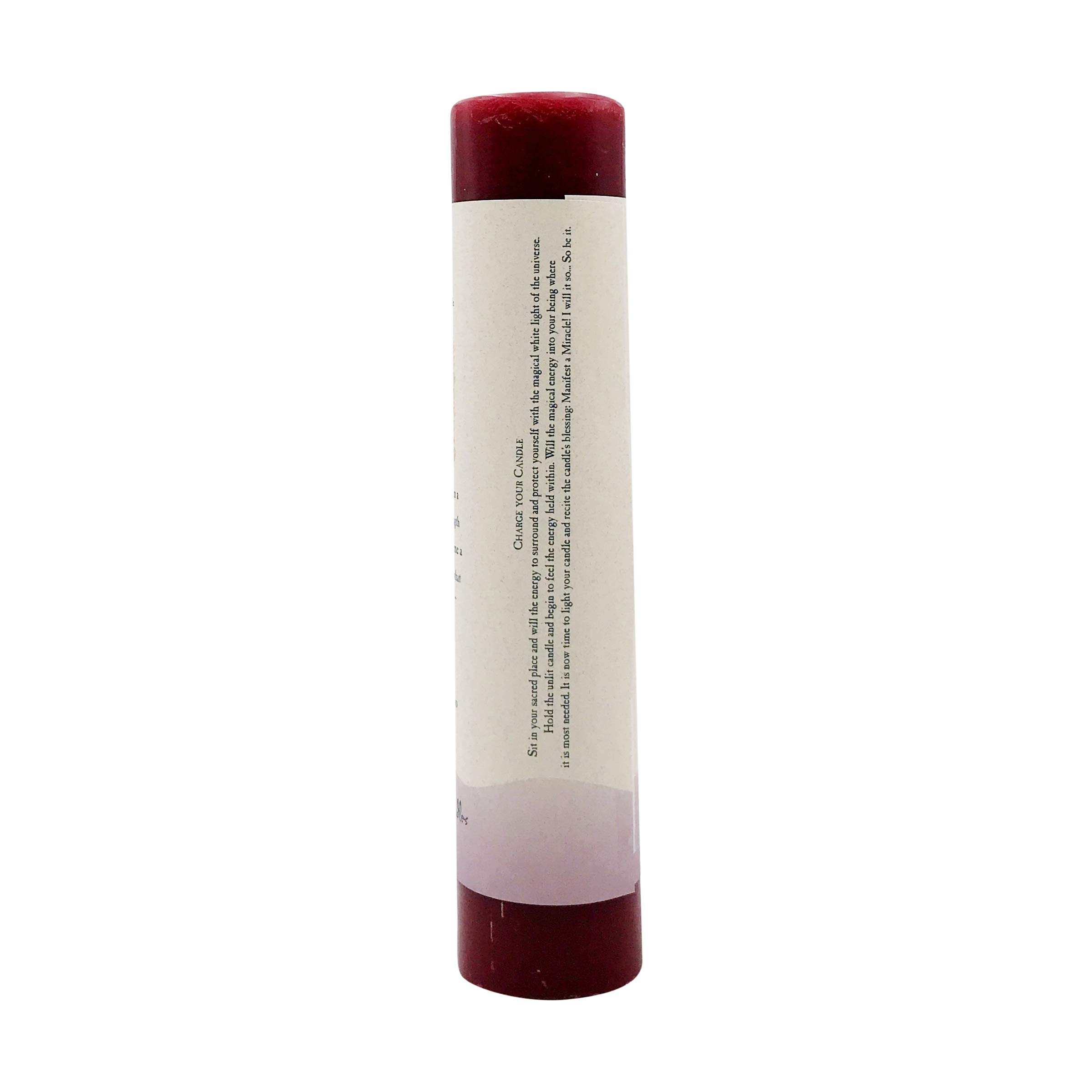 Crystal Journey Herbal Magic Reiki Charged Candle~ Courage 7"