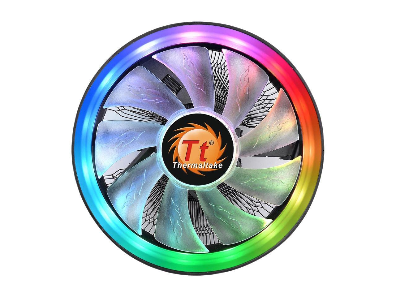 Thermaltake UX100 5V Motherboard ARGB Sync 16.8 Million Colors 15 Addressable LED Intel/AM5/AMD Universal Socket (LGA 1200) Hydraulic Bearing 65W CPU Cooler CL-P064-AL12SW-A