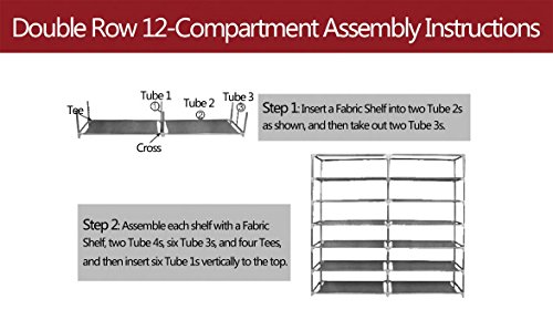 SOONEEDEAR 6 Tier Shoe Rack, Shelf for Shoes, Tall Shoe Organizer, Shoe Cabinet Storage,Sneaker Throne, Mueble para