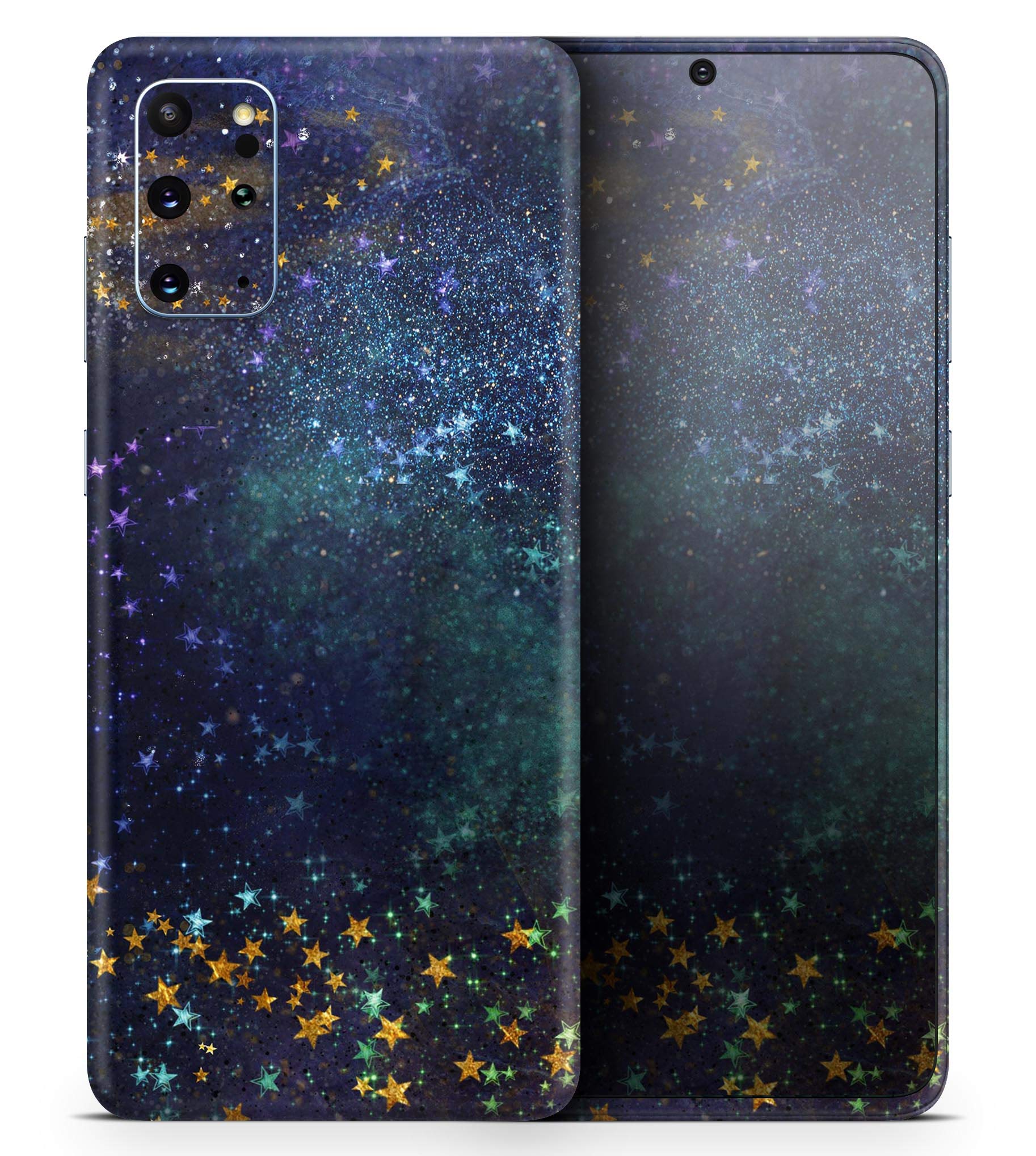 DesignSkinz Swirling Multicolor Star Explosion Protective Vinyl Decal Wrap Skin Cover Compatible with The Samsung Galaxy S20 (Screen Trim & Back Glass Skin)